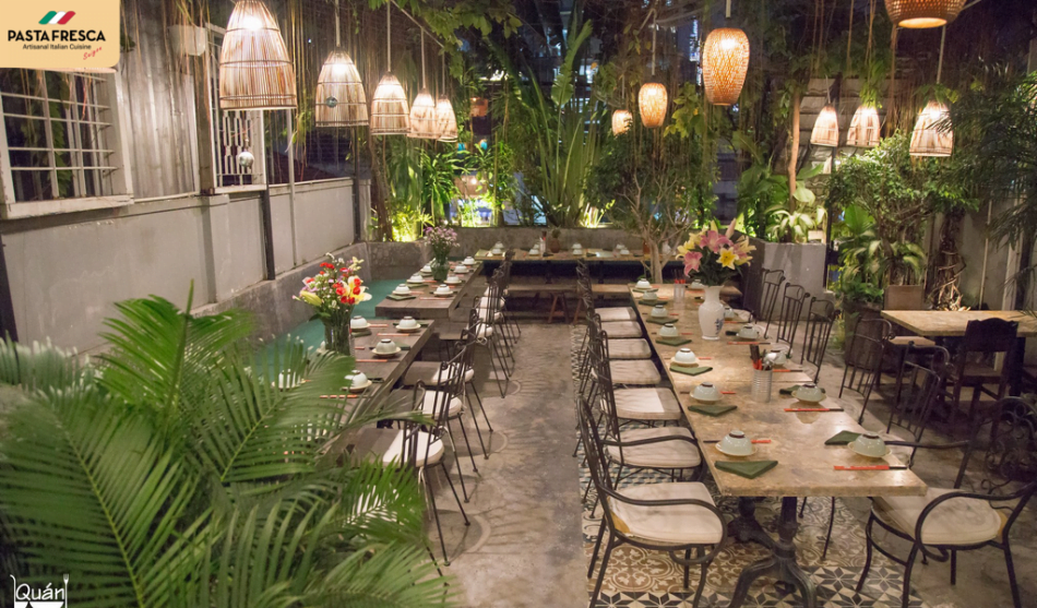 Top 6 Cozy Restaurants, Garden Space in Saigon